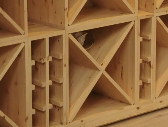 Wine Bins -Sommelier™ Cross Cube - FULL DEPTH including neck with ...
